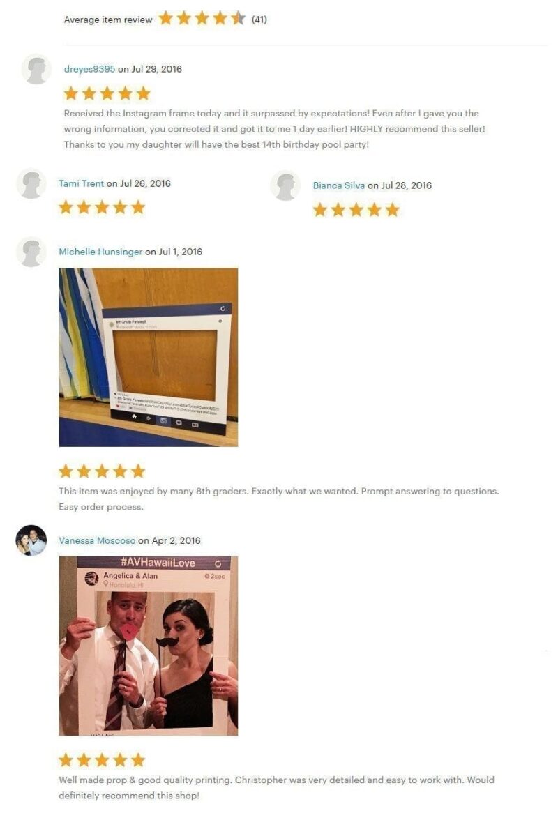 Instagram Frame Prop or Facebook Photo Props For An Awesome Event - Top ...